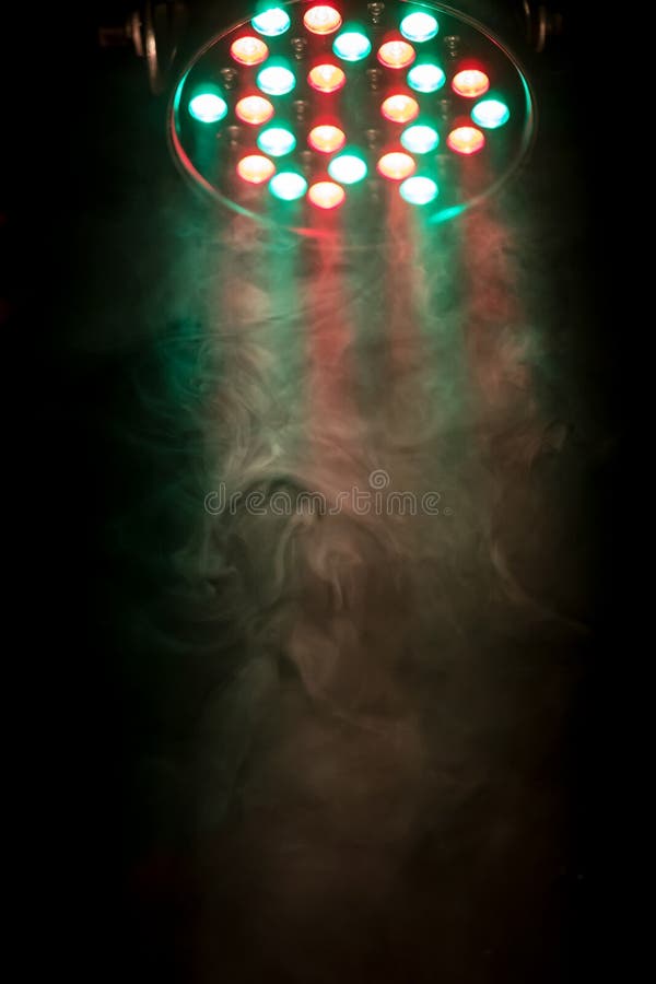 Lamp light in the smoke stock photo. Image of color - 103321436