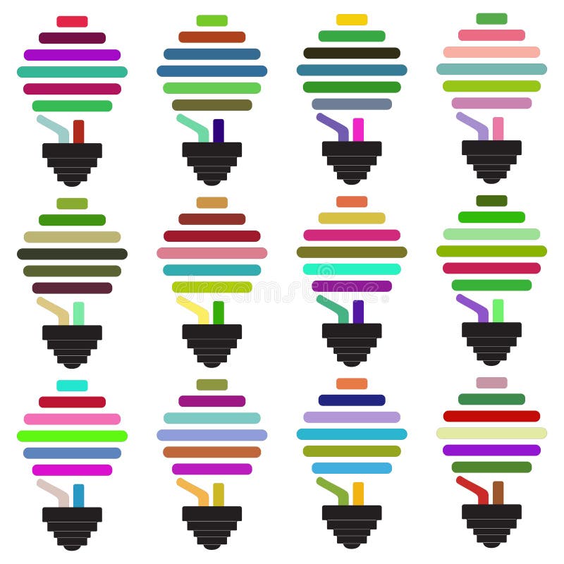 Lamp lighting Vector 1 stock vector. Illustration of lightbulb - 52313240