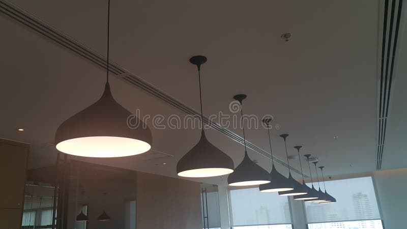 Lamp line. stock photo. Image of modern, canteen, abstract - 90556008