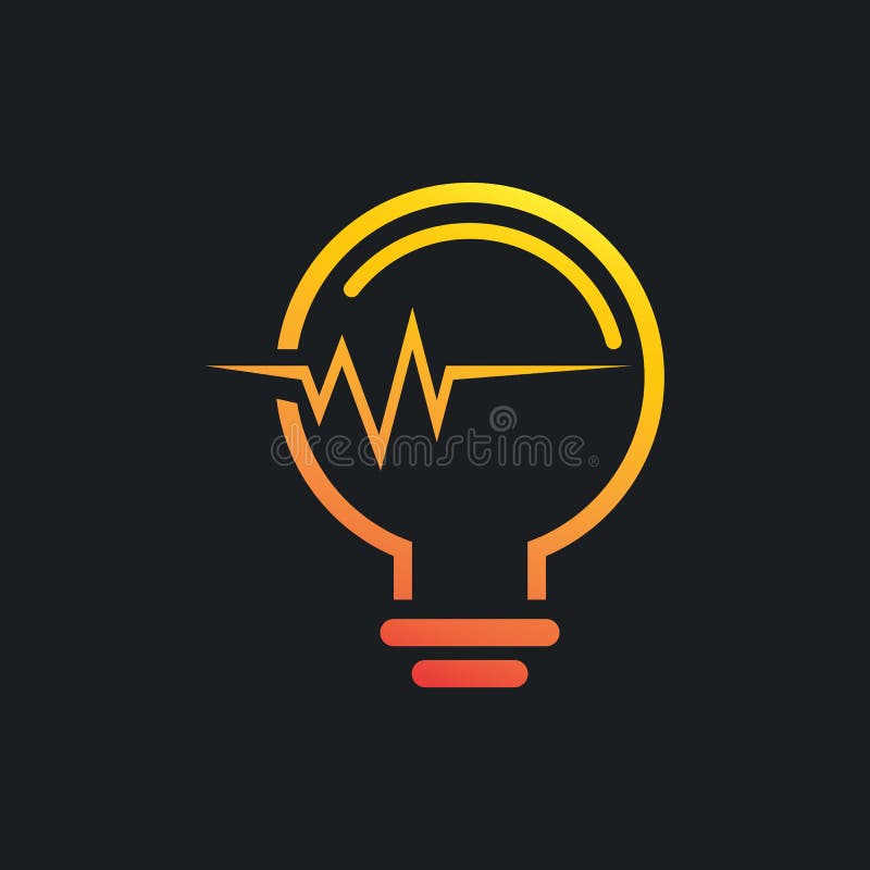 Lamp logo icon set stock vector. Illustration of electrical - 230025788