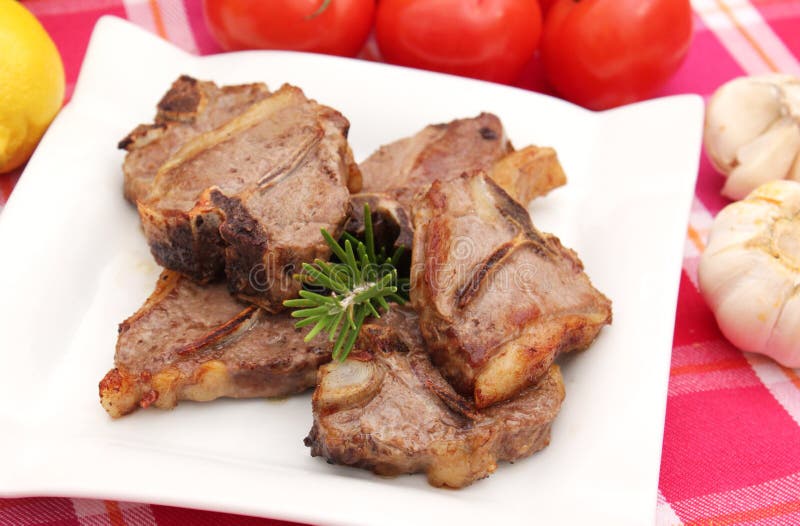 Lamp meat stock image. Image of gourmet, snack, steaks - 67977445