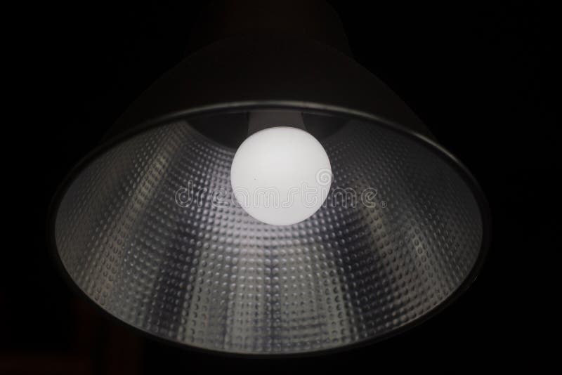 A Lamp with a Metal. Light Source Stock Photo - Image of indoor, wall ...