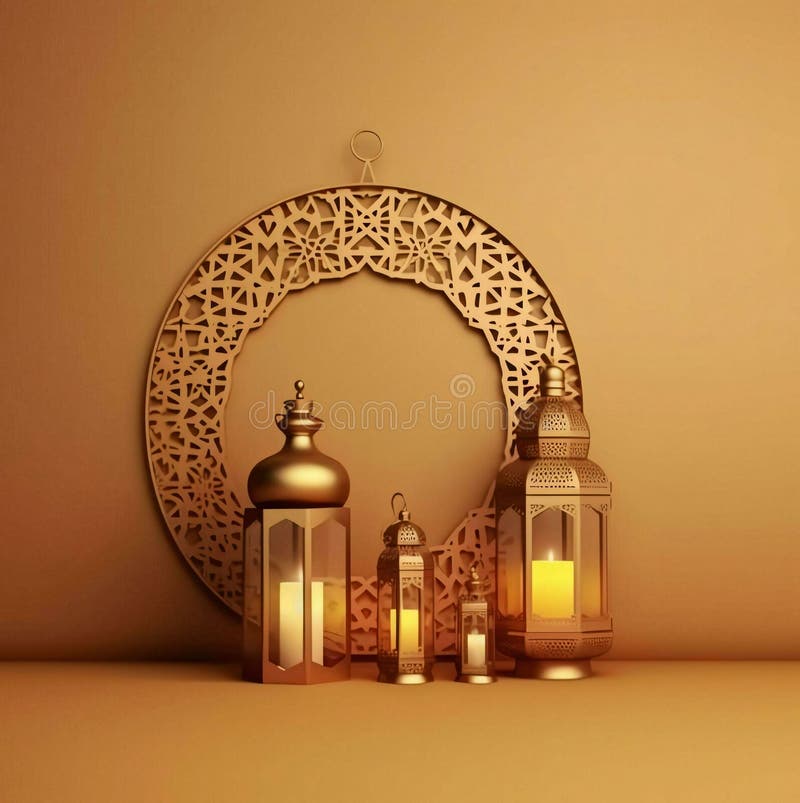 Lamp in a mosque stock illustration. Illustration of asia - 313257007