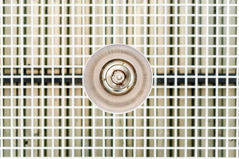 Lamp in Office Building Bottom View Stock Image - Image of electric ...