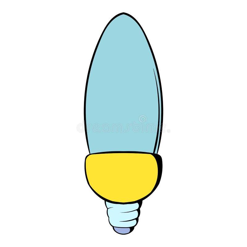 Lamp Oval Shape Icon Cartoon Stock Vector - Illustration of creativity ...