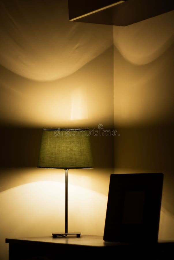 Lamp and picture frame stock image. Image of bright, design - 25954175