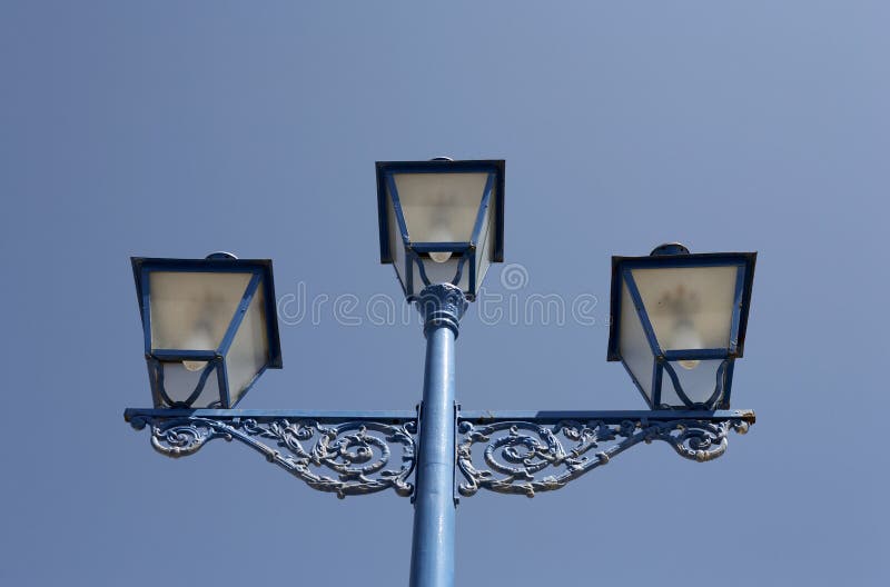 Lamp post stock photo. Image of exterior, metal, electric - 1305706