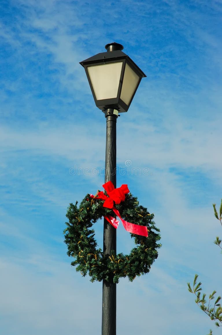 Lamp Post Red Ribbon Stock Photos - Free & Royalty-Free Stock Photos ...