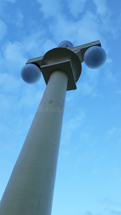 Lamp post stock photo. Image of boulevard, dumaguete - 115691814