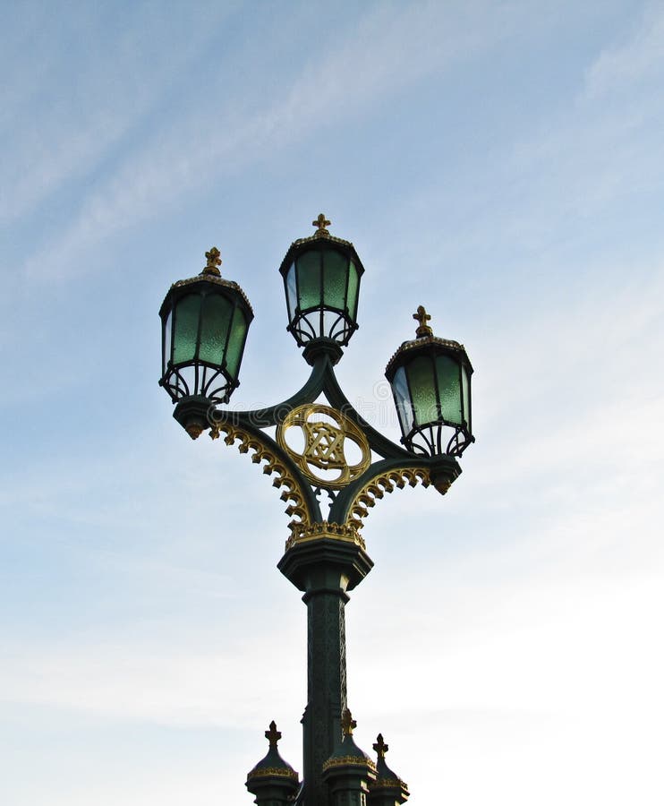 Vintage London Lamp Post stock image. Image of street - 31472883