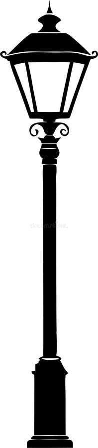 Lamp Post Street Road Light Pole Vector Illustration Stock Vector ...