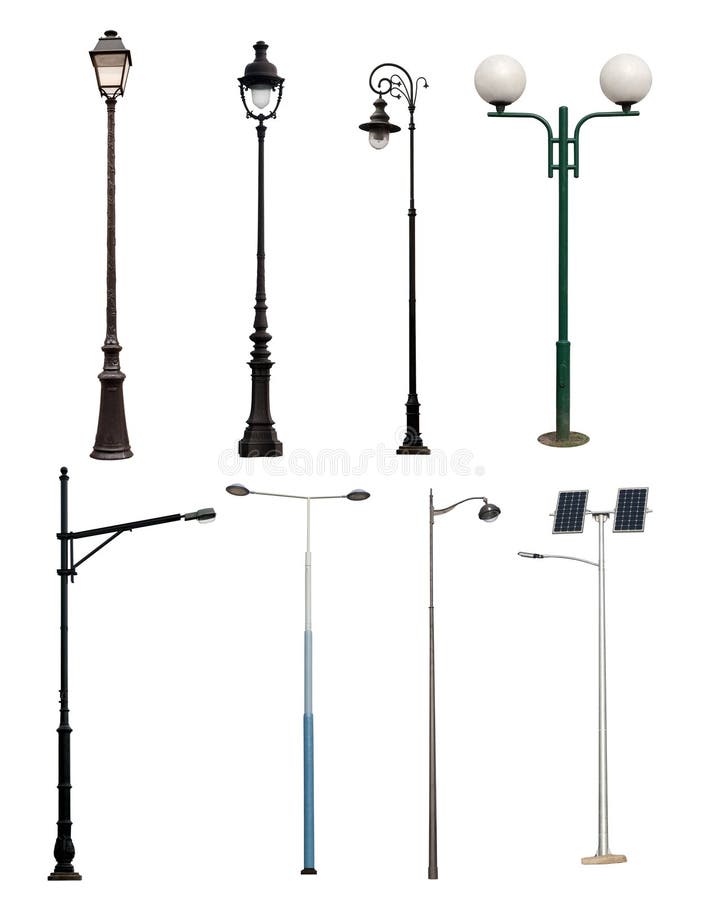 Lamp Posts Collection Stock Image Image Of Night Decorative 28806915