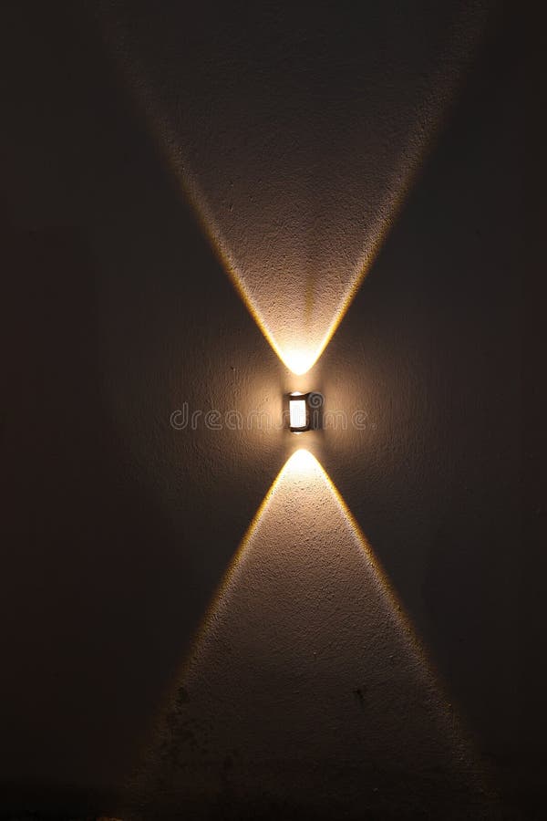 Lamp Shade Creating Light and Shadow Stock Image - Image of white ...