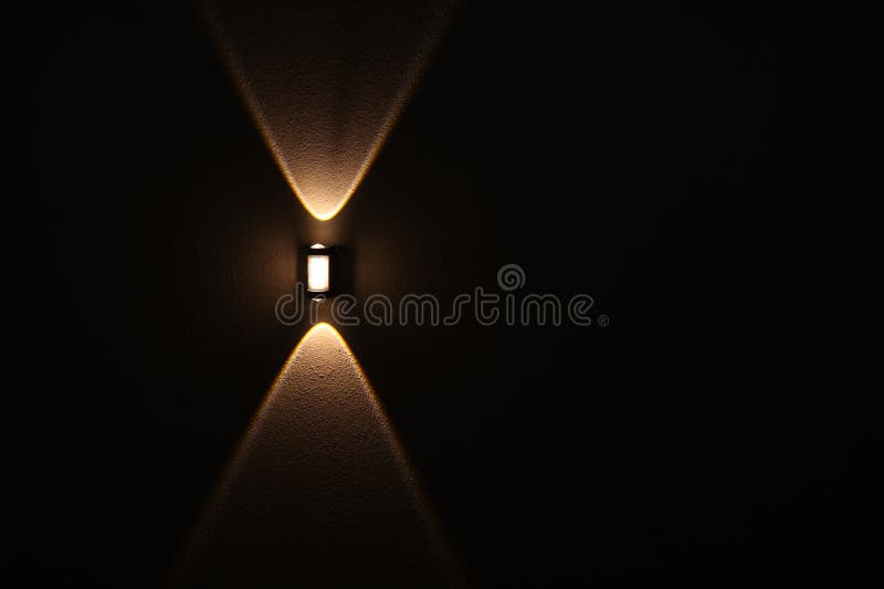 Lamp Shade Creating Light and Shadow Stock Image - Image of symmetry ...