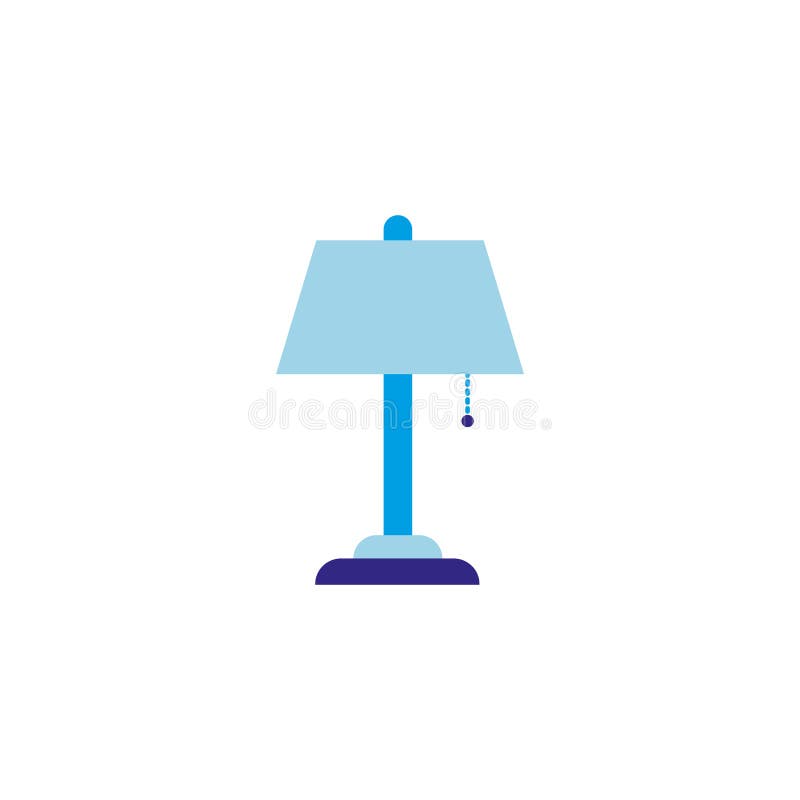 Lamp Shade Energy Electricity Light Flat Icon Stock Vector ...