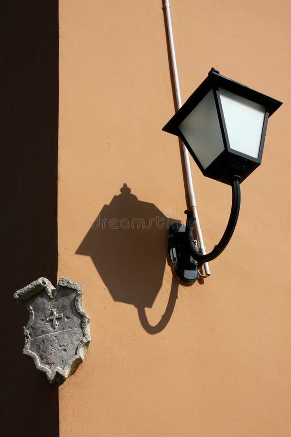 Lamp and shadow stock photo. Image of detail, lamp, brown - 23542904