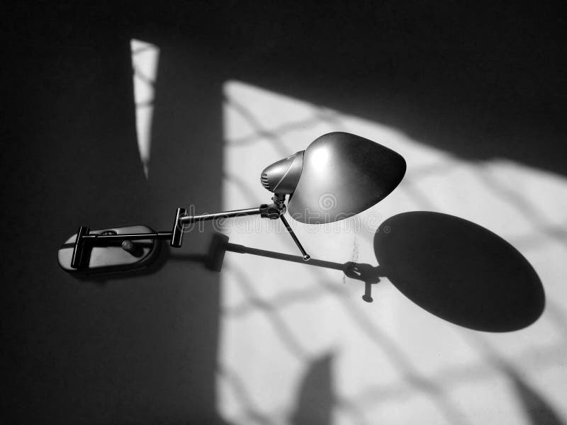 Lamp and shadow stock image. Image of appliance, morning - 83160905