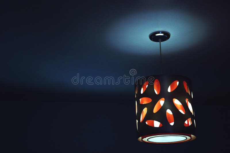 Lamp Shine on ceiling stock photo. Image of antique, celebration - 95536932