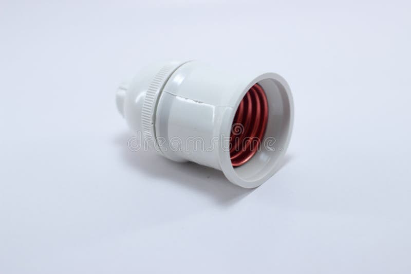 Lamp Socket Isolated on White Background, Lamp Holder, Lamp ...