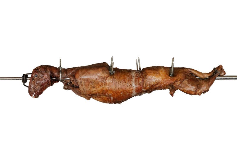 Lamb on the spit stock image. Image of spiess, goat, filled - 41220491