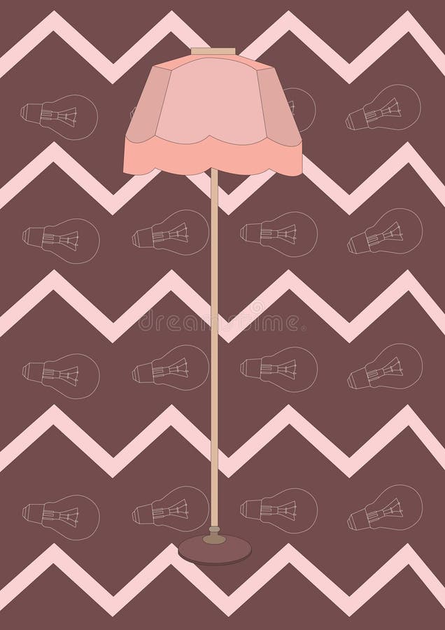 Lamp Stand. Vector Illustration Decorative Background Design Stock ...