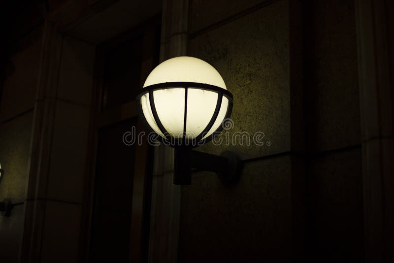 Lamp on Street. Light in City Stock Image - Image of blue, illumination ...