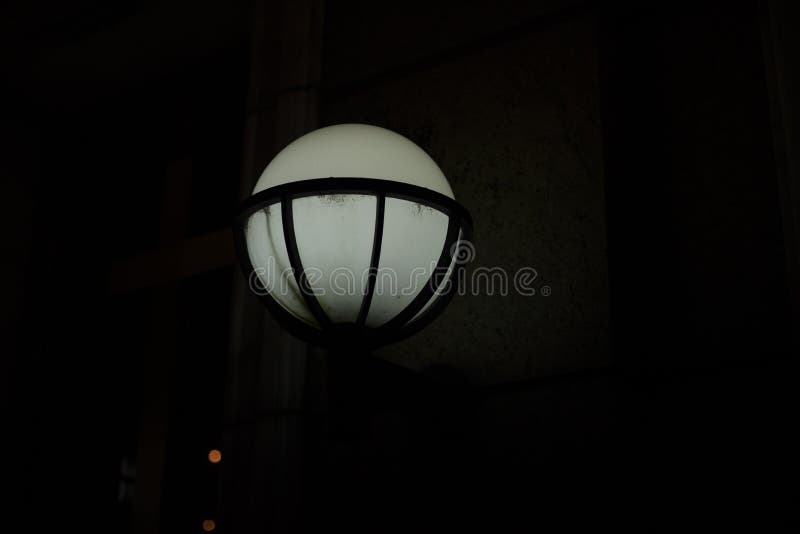 Lamp on Street. Light in City Stock Image - Image of light, energy ...
