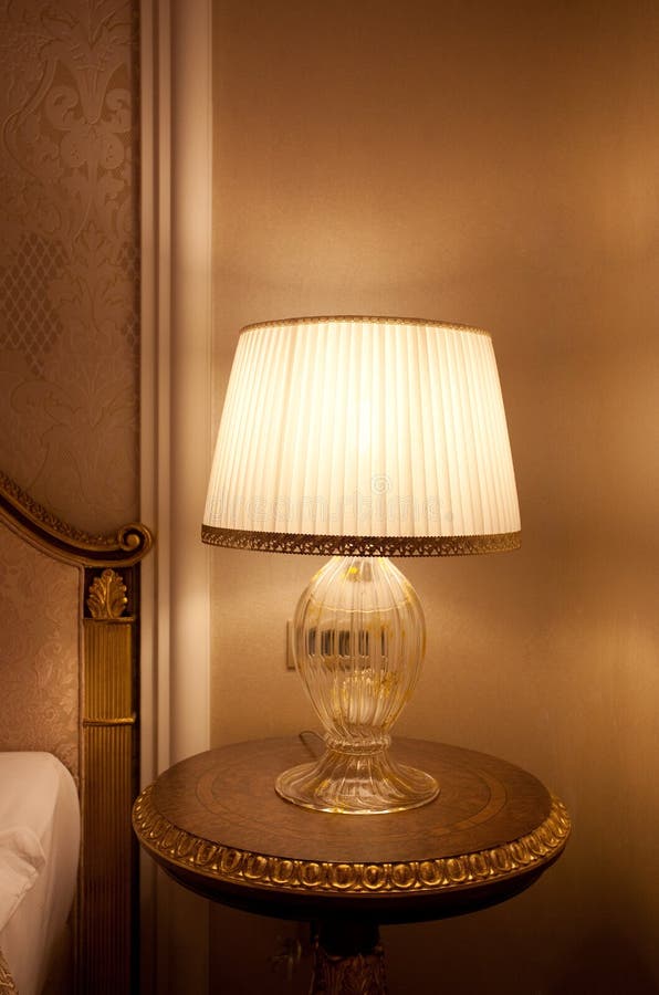 Lamp on the table stock image. Image of electric, style - 13455207