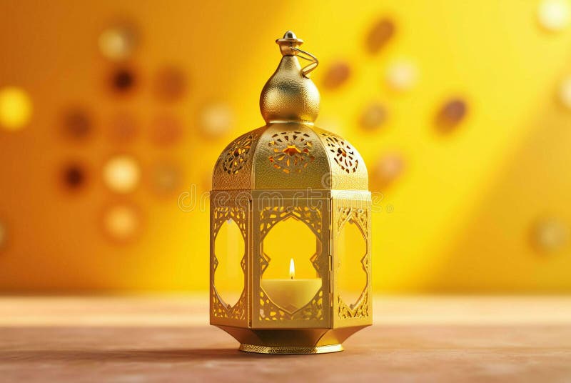 Lamp on the Table Lamp on the Wall Arabic Islamic Calligraphy Stock ...