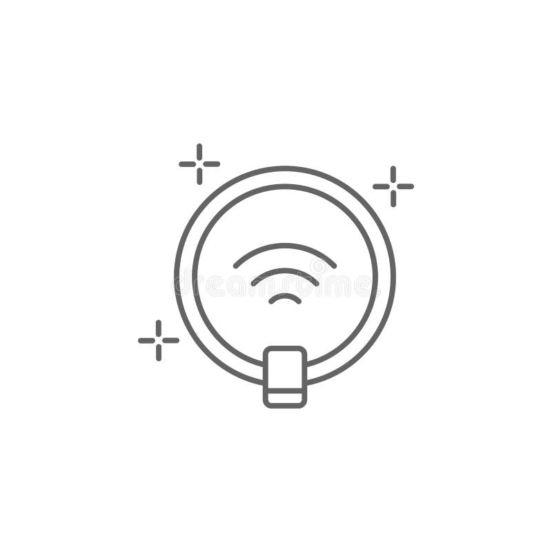 Lamp, Technology Icon. Element of Future World Icon. Thin Line Icon for ...