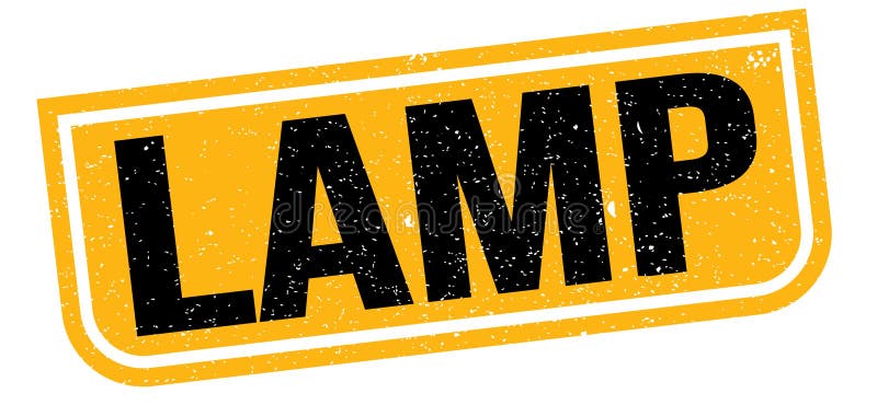 LAMP Text Written on Yellow-black Stamp Sign Stock Illustration ...