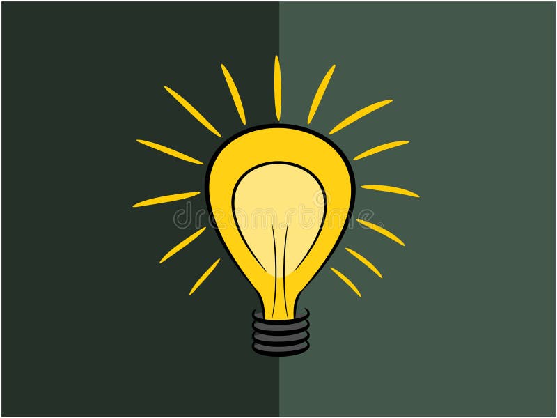 Lamp of Think Idea Illustration Stock Vector - Illustration of solution ...