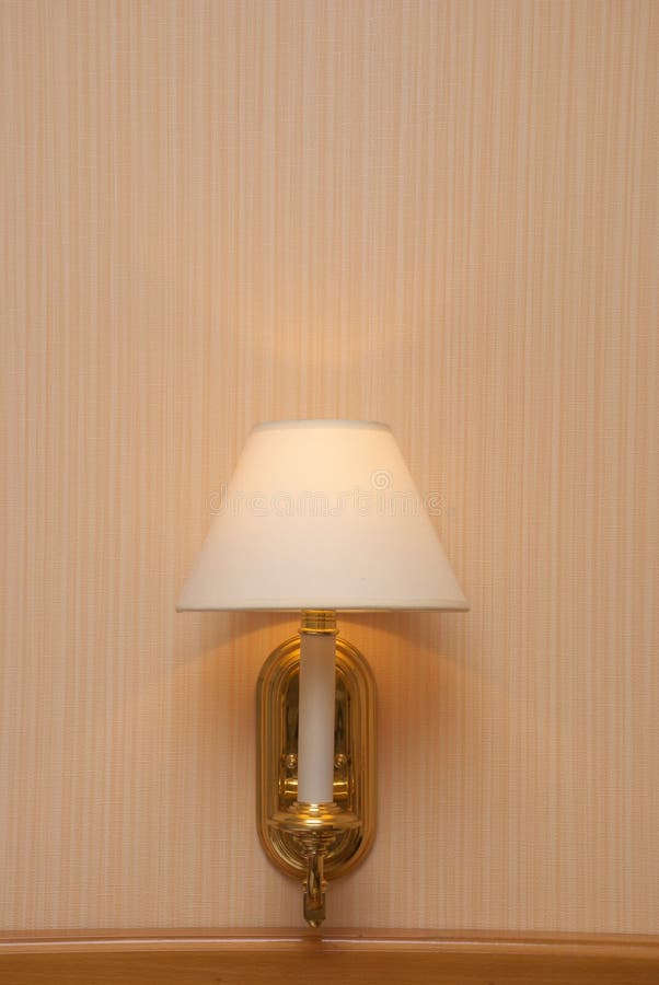Lamp on wall stock image. Image of room, indoor, light - 9978259
