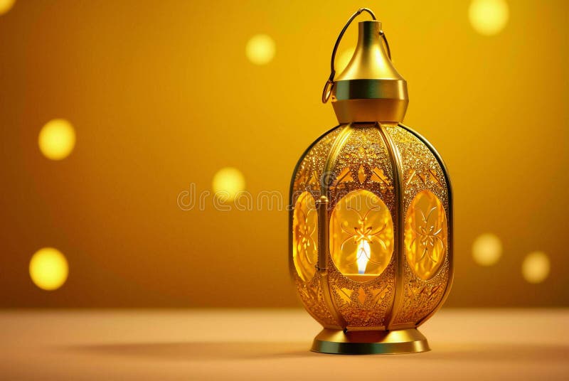 Lamp on a Wall Golden Light Bulb Stock Illustration - Illustration of ...