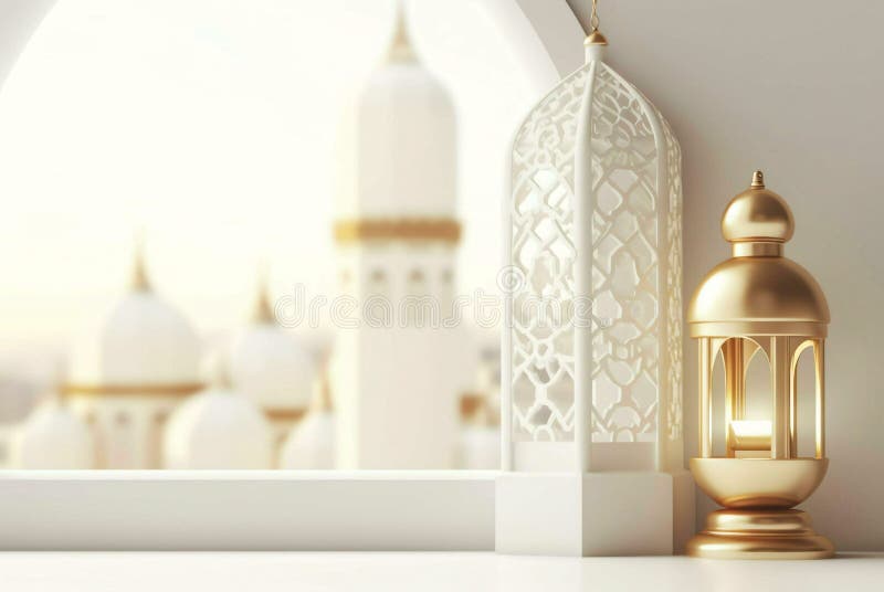 Lamp on the Ceiling Lamp in a Mosque Lamp on the Wall Stock ...