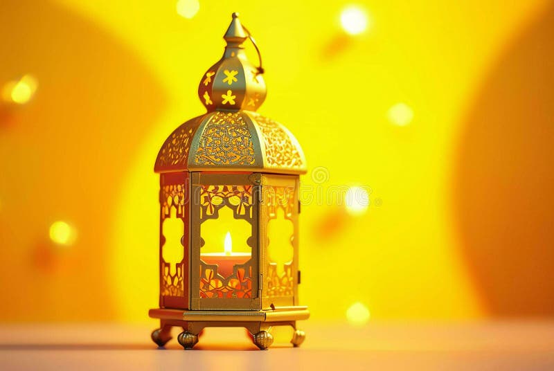 Lamp in the Temple Lamp on the Wall Stock Illustration - Illustration ...