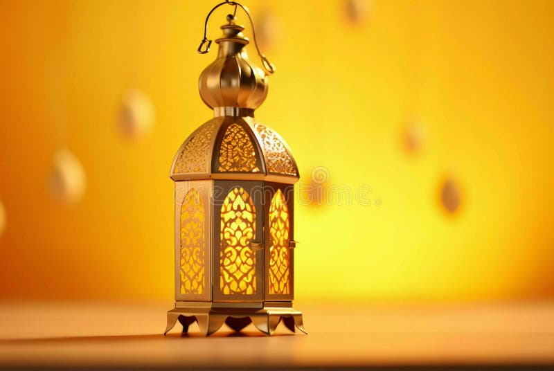 Lamp on the Wall Lamp on the Wall of Mosque Stock Illustration ...