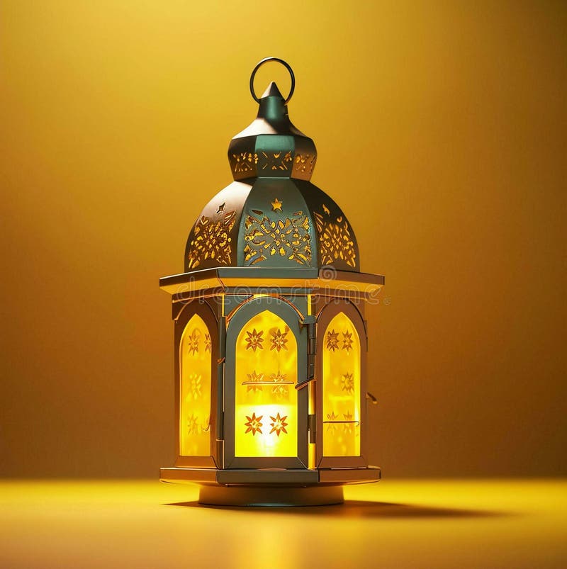 Lamp on the Wall Lamp on the Wall of a Mosque Stock Illustration ...