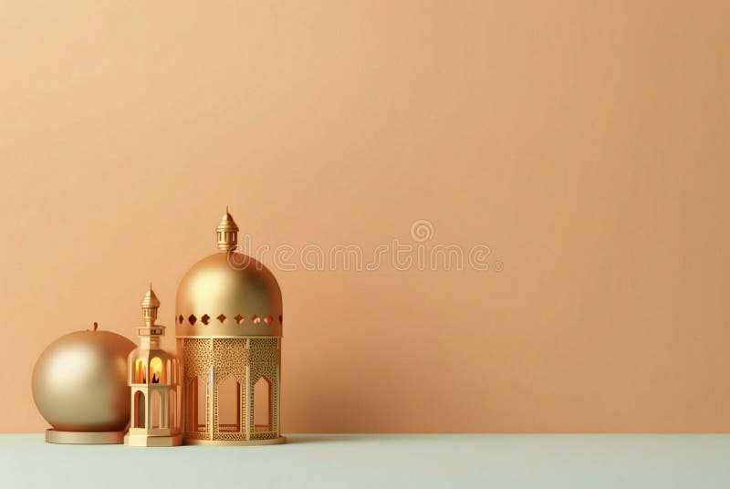 Lamp on the Wall Lamp on the Wall of Mosque Stock Illustration ...