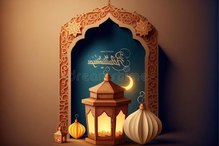Lamp on the Wall of Mosque Lamp on the Wall Lamp Stock Illustration ...