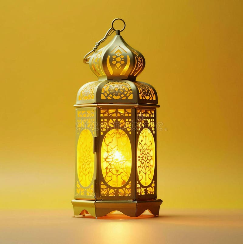 Lamp on the Wall Lamp on the Wall of Mosque Stock Illustration ...