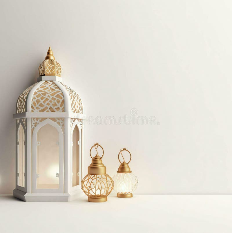 Lamp on the Wall Lamp on the Wall of a Mosque Stock Illustration ...