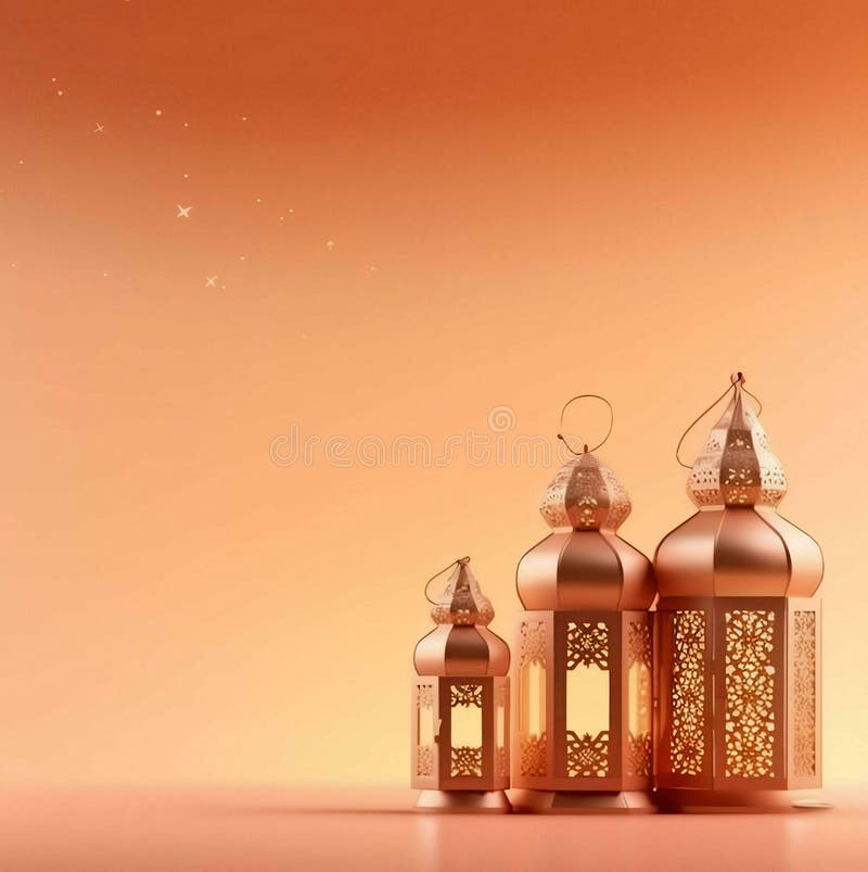 Lamp on the Wall Mosque in the Night Arabic Islamic Calligraphy Stock ...