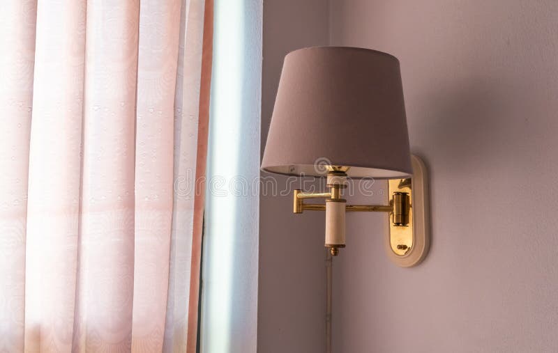 Lamp Wall in the room stock image. Image of home, lamps - 169077019