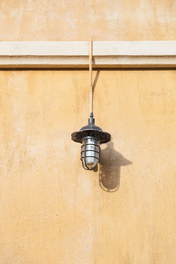 Lamp on the wall stock image. Image of home, architecture - 37513657