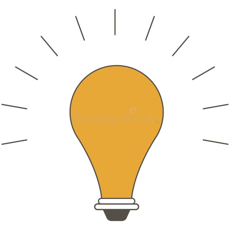 Lamp flat icon for web. stock vector. Illustration of idea - 253340092