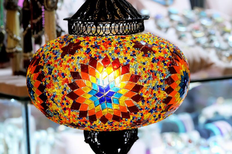 Lampade Turche Variopinte Di Vetro Tradizionali Fotografia Stock ...