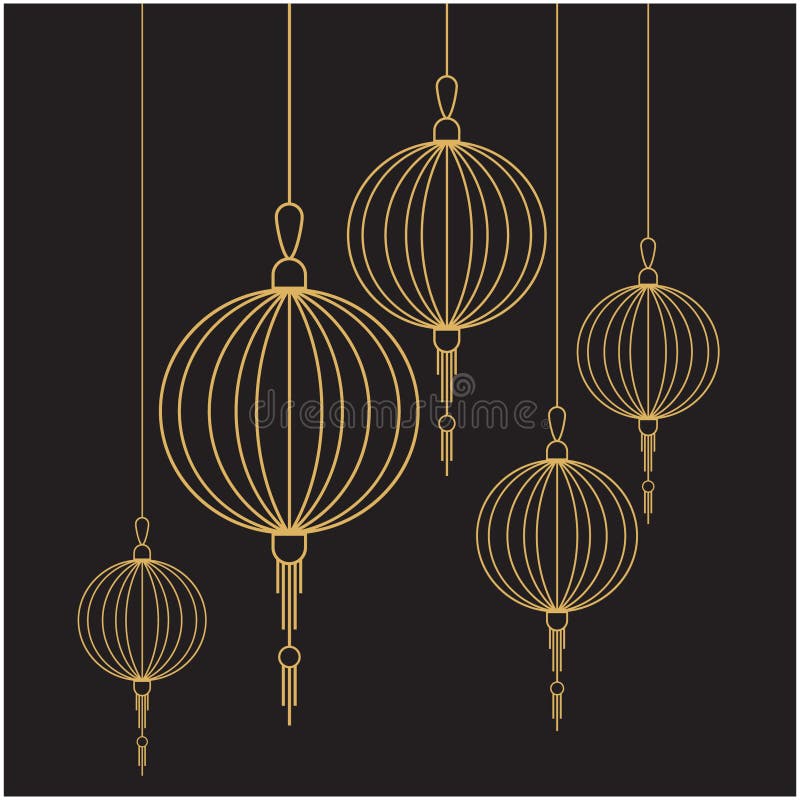 Lampion Flat Logo Vector and Symbol Design Template Stock Vector ...
