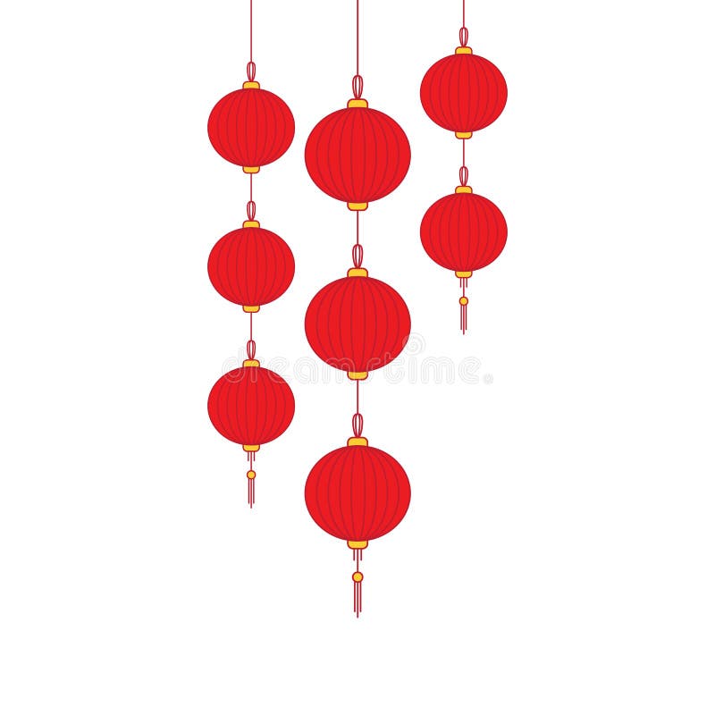 Lampion Vector Design Illustration Stock Illustration - Illustration of ...