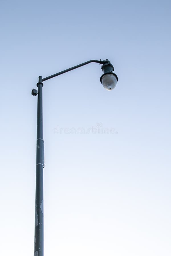 Lampost in Front of a Clear Sky Stock Photo - Image of city ...